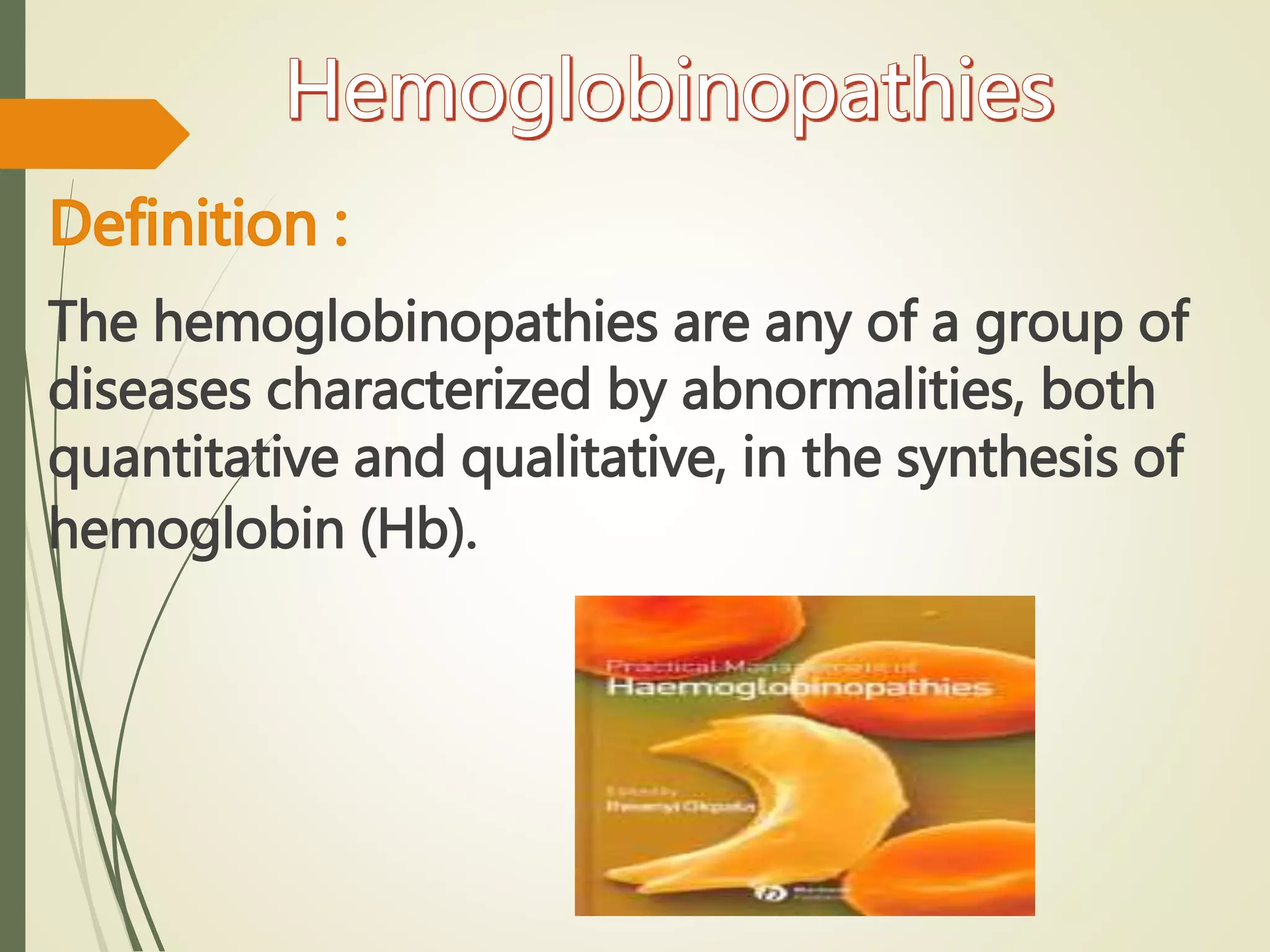 haemoglobinopathies | PPTX