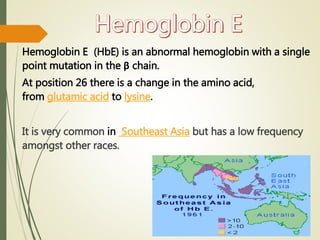 haemoglobinopathies | PPTX | Blood Disorders | Diseases and Conditions