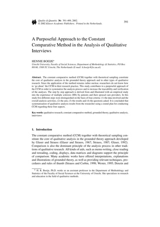 Reading Material: Qualitative Interview | PDF