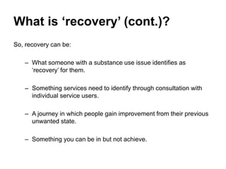What is recovery? | PPTX