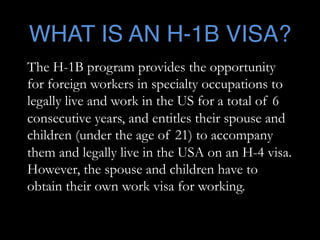 HB-1 Visa Frequently Asked Questions | PDF