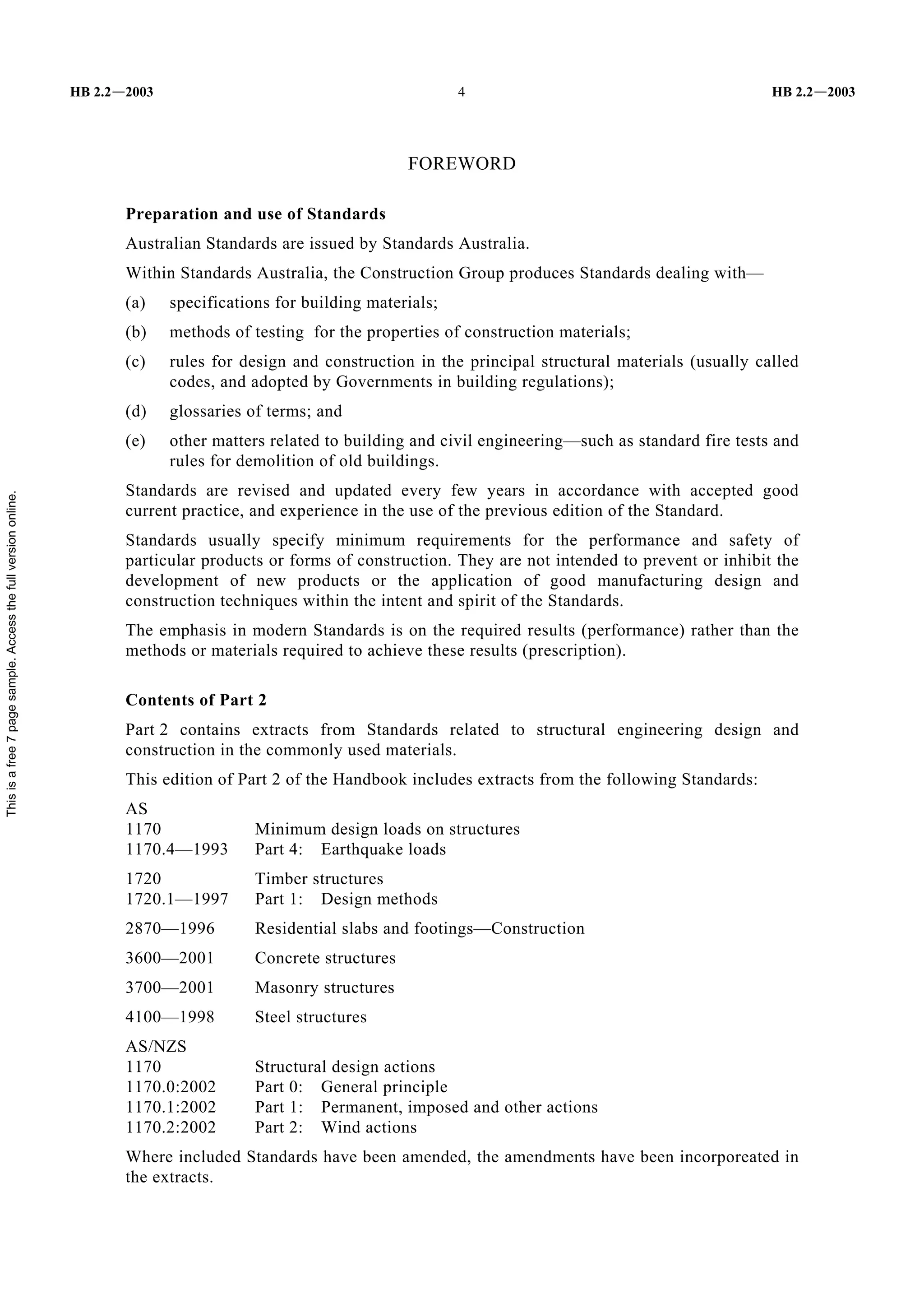 Hb2.2 2003 civil engeering standards students - structural engineering | PDF