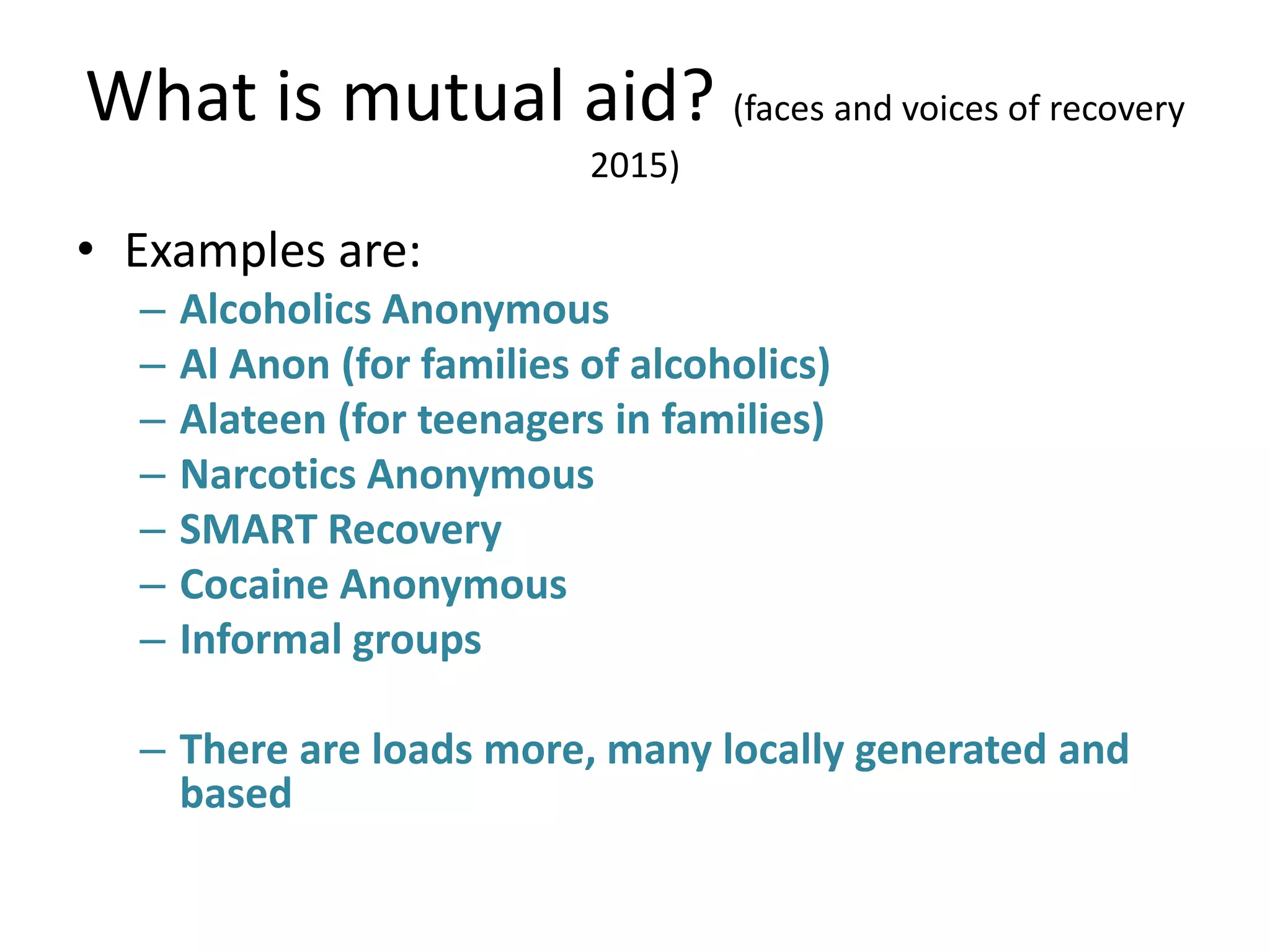 Definitions of mutual aid | PPTX