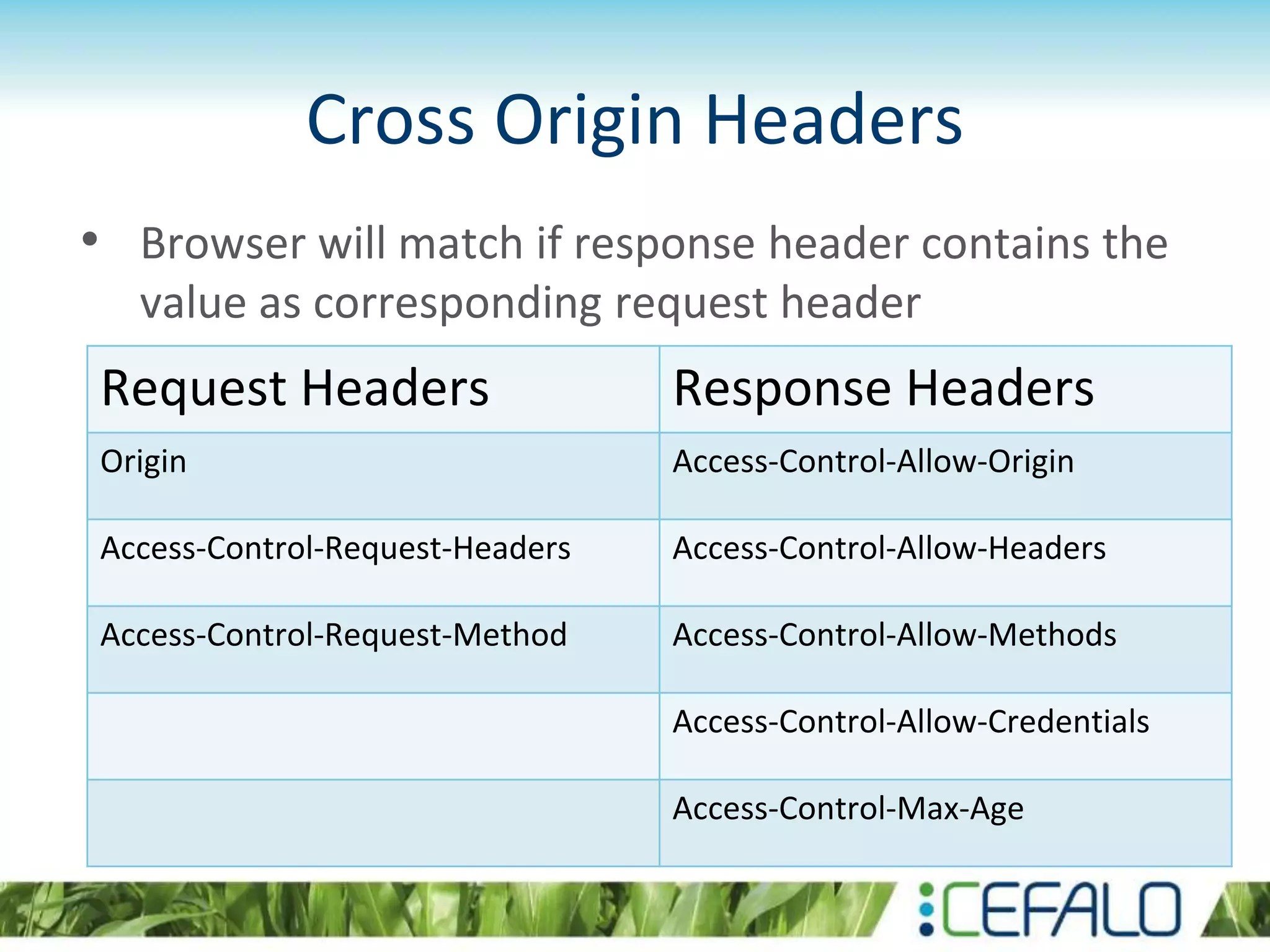 Cross-origin resource sharing | PPTX