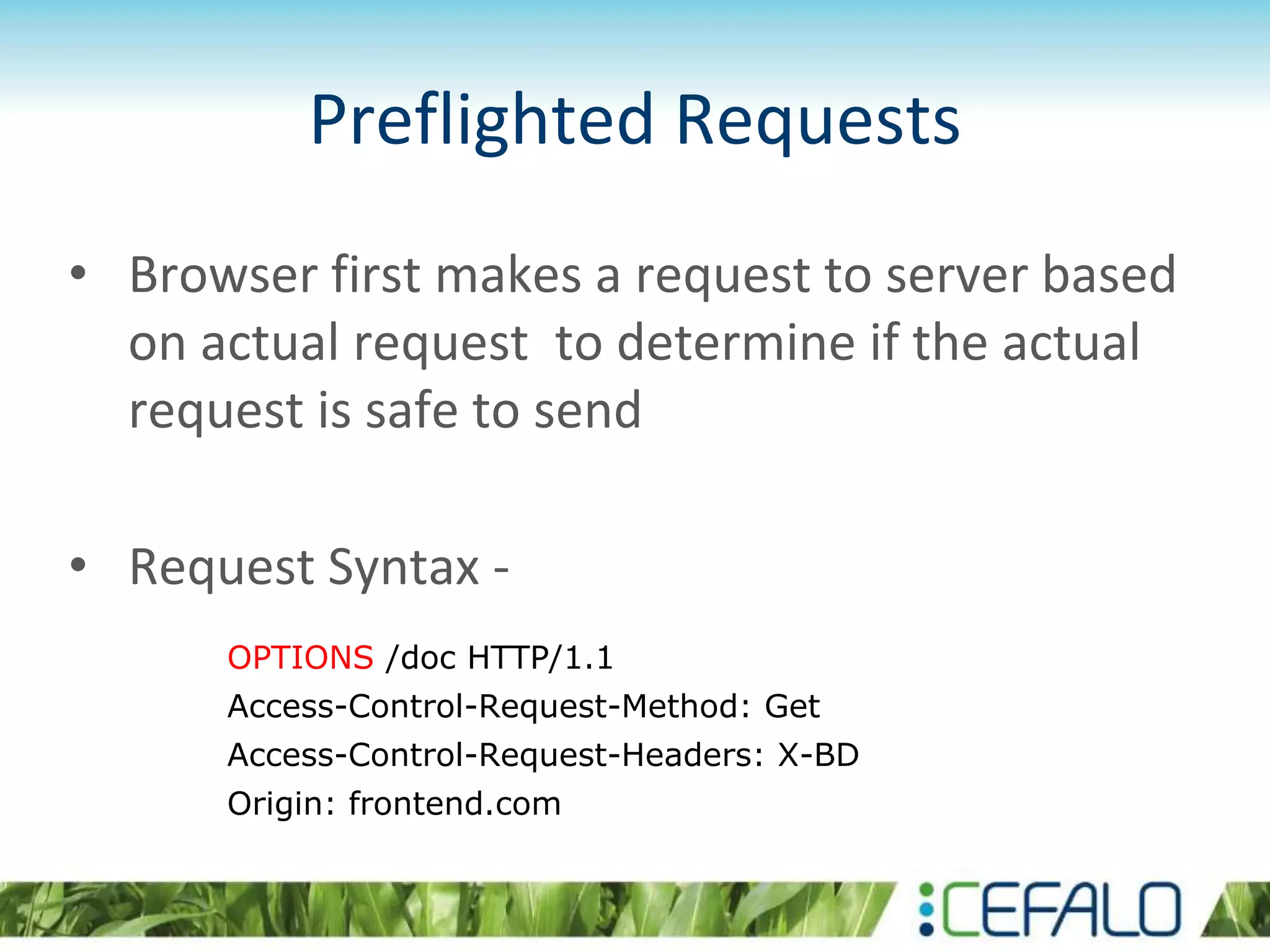 Cross-origin resource sharing | PPTX