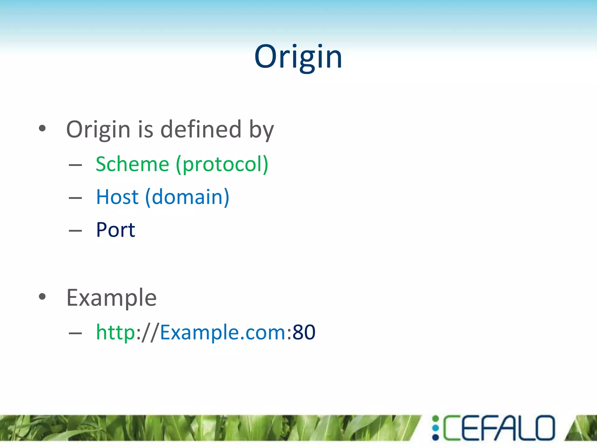 Cross-origin resource sharing