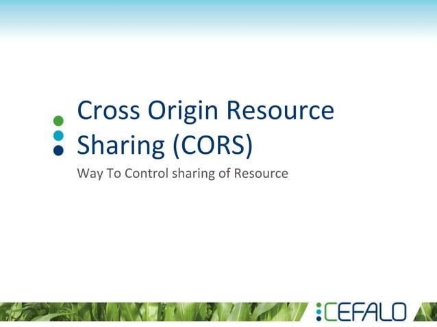 Cross-origin resource sharing | PPT