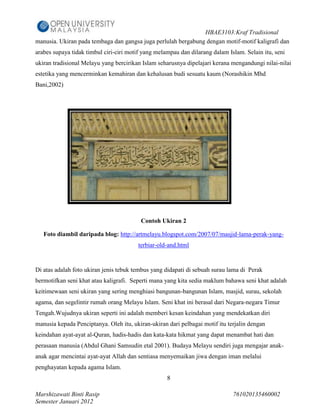 Hbae3103 kraf tradisional | DOCX