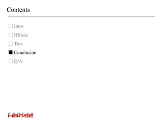 Hbase Introduction | PPTX | Databases | Computer Software and Applications
