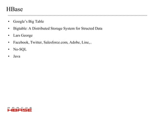 Hbase Introduction | PPTX | Databases | Computer Software and Applications