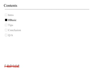 Hbase Introduction | PPTX | Databases | Computer Software and Applications