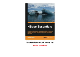 HBase Essentials | PDF