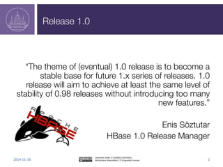 Apache HBase 1.0 Release | PPT