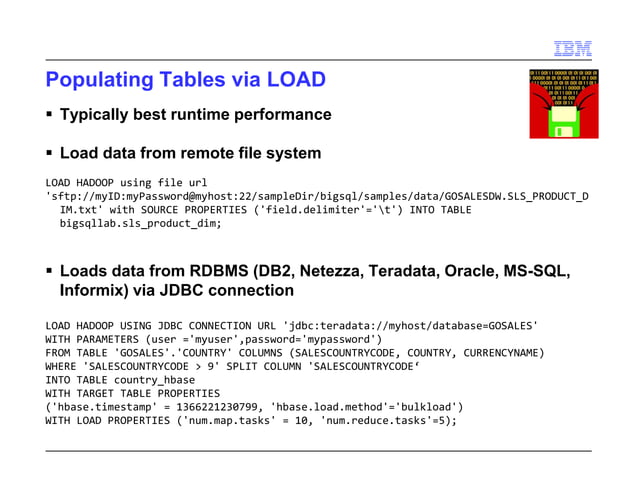 Big Data: Big SQL and HBase | PDF | Databases | Computer Software and Applications