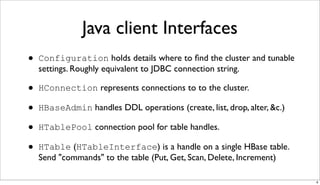 HBase Client APIs (for webapps?) | PDF