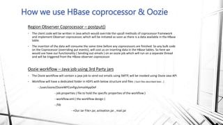 Hbase coprocessor with Oozie WF referencing 3rd Party jars | PPTX
