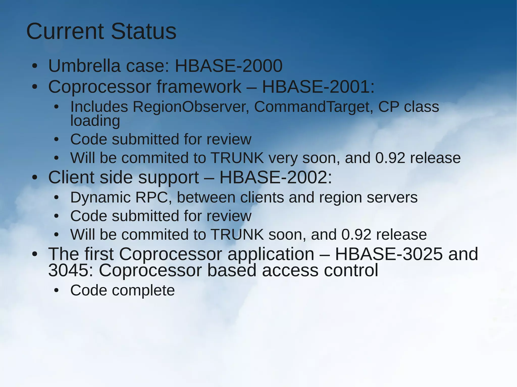 HBase Coprocessors @ HUG NYC | PPT