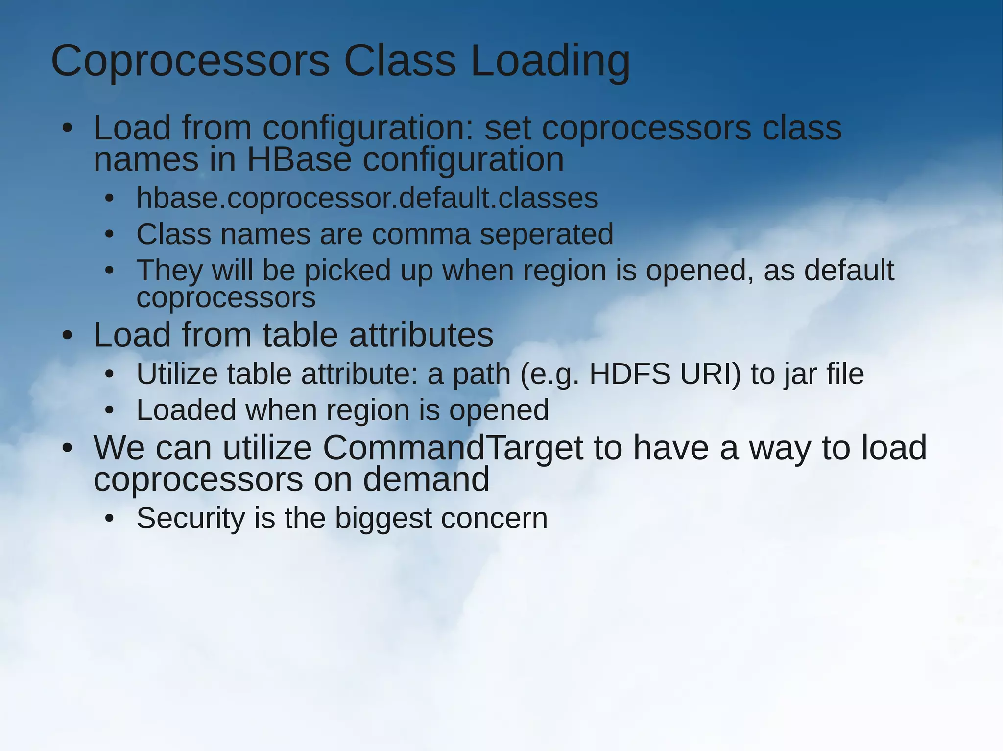 HBase Coprocessors @ HUG NYC | PPT