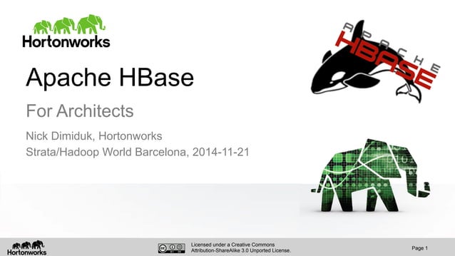 Apache HBase for Architects | PPT