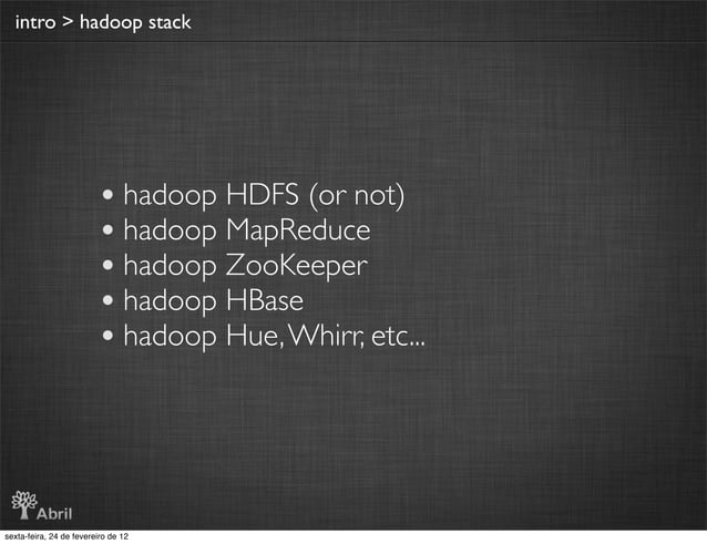 Hbase: Introduction to column oriented databases | PPT