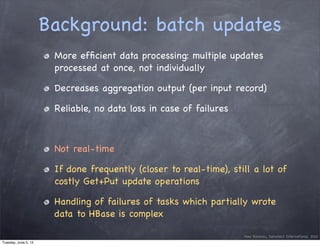 Real-time Analytics with HBase (short version) | PDF