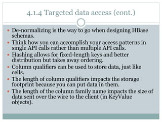 HBase In Action - Chapter 04: HBase table design | PPTX