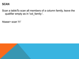 Hbase interact with shell | PPT