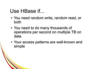 HBase introduction talk | PPT