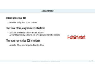 HBaseCon 2015: Just the Basics | PPT