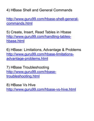 Hbase Tutorial | PDF