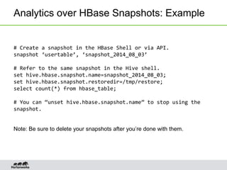 HBase New Features | PPT