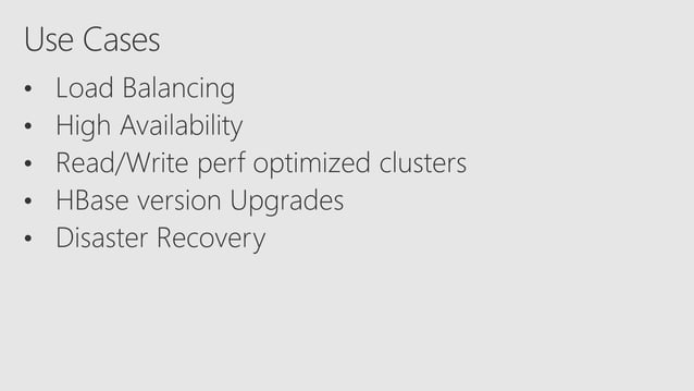 HDInsight HBase replication | PDF