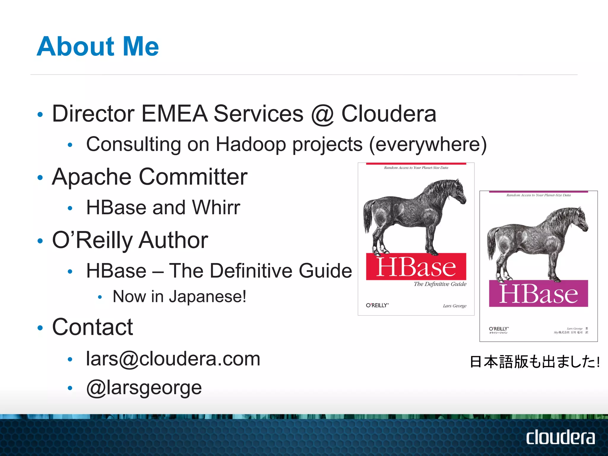 Hbase schema design and sizing apache-con europe - nov 2012 | PPT