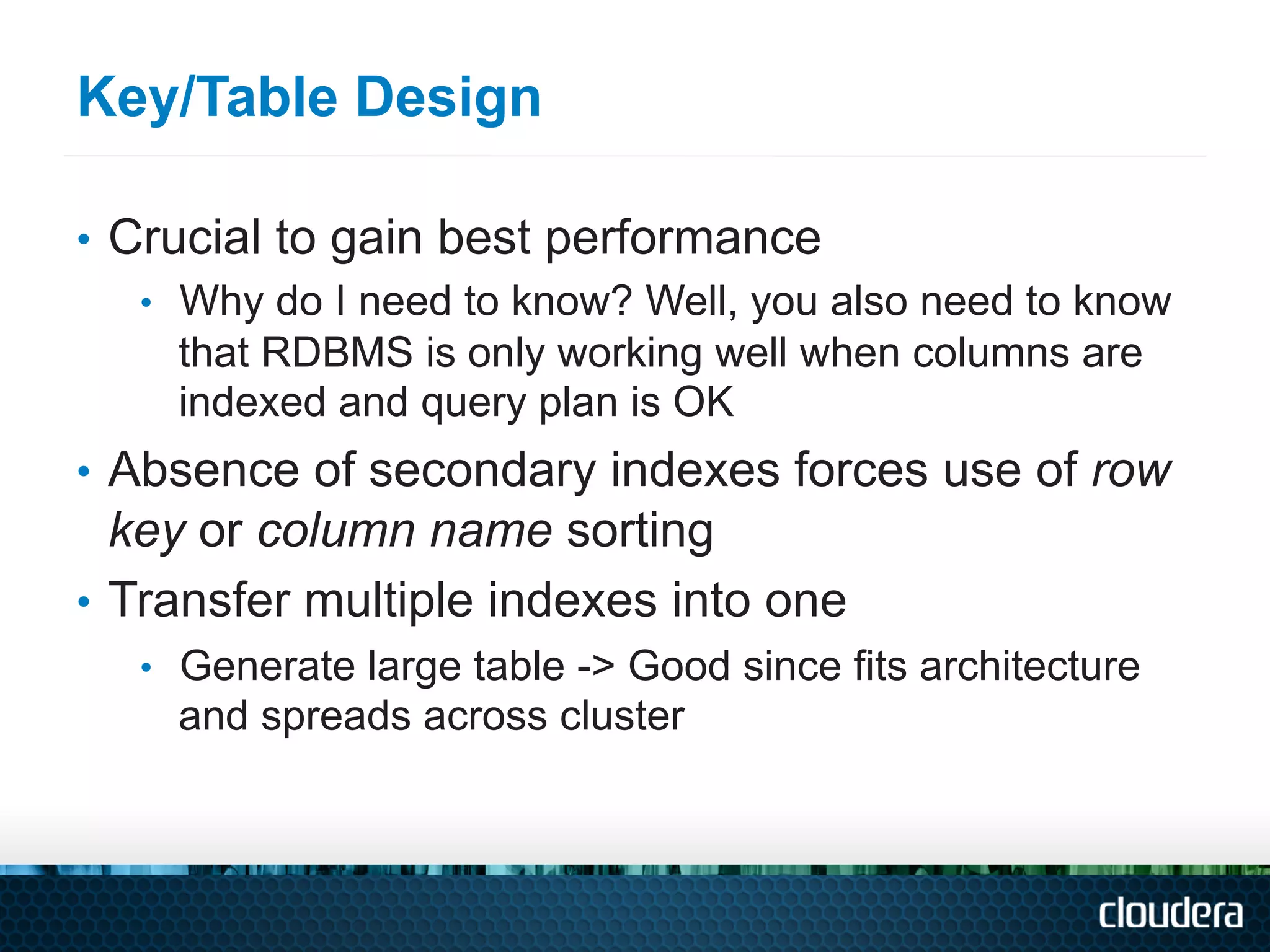 Hbase schema design and sizing apache-con europe - nov 2012 | PPT