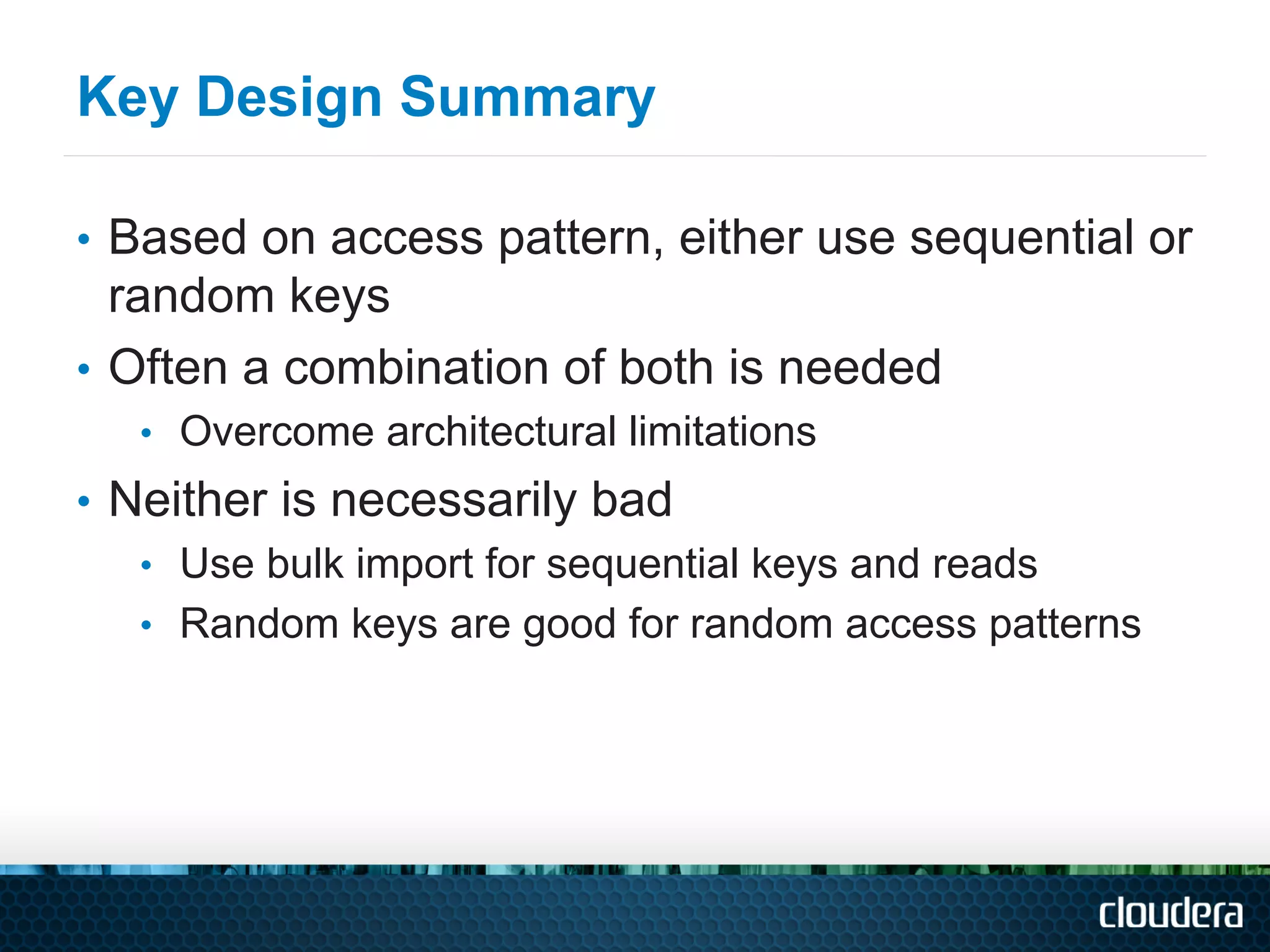 Hbase schema design and sizing apache-con europe - nov 2012 | PPT