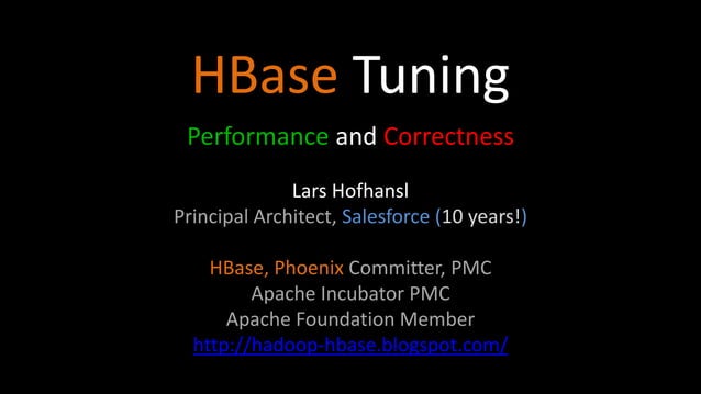 Apache HBase Performance Tuning | PPT