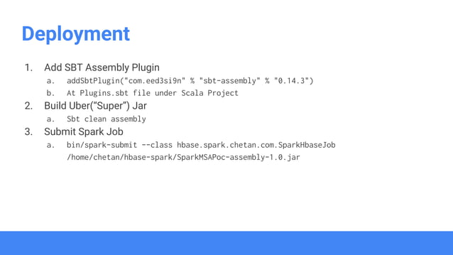 HBase with Apache Spark POC Demo | PPT HBase with Apache Spark POC Demo | PPT