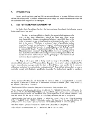 Bad Faith Nov2013 Mediation Tom Harris | DOCX