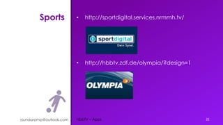 HbbTV - Application List | PPT