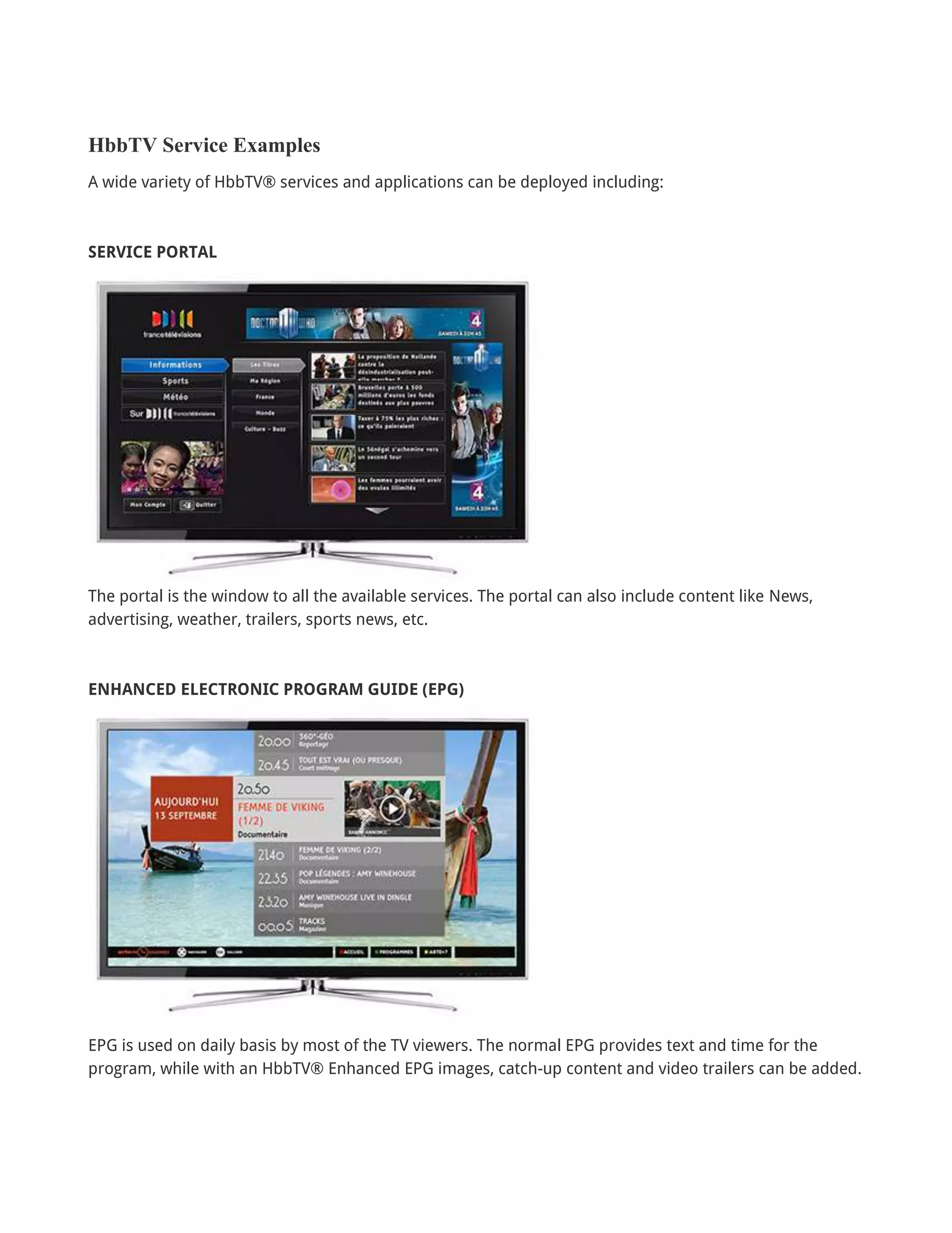HbbTV - Hybrid Broadcast Broadband TV introduction | PDF