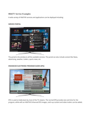 HbbTV - Hybrid Broadcast Broadband TV introduction | PDF