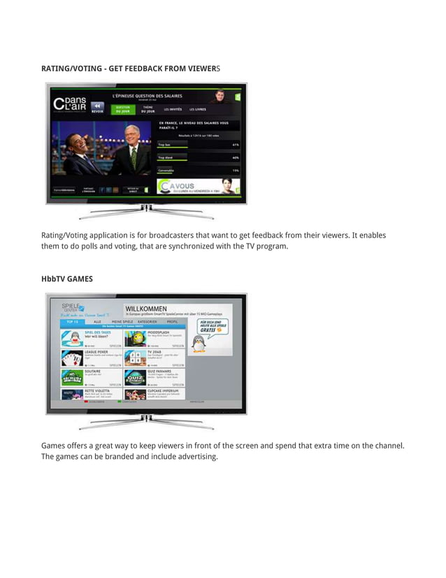 HbbTV - Hybrid Broadcast Broadband TV introduction | PDF