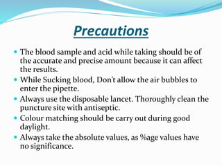 Determination of Haemoglobin | PPTX