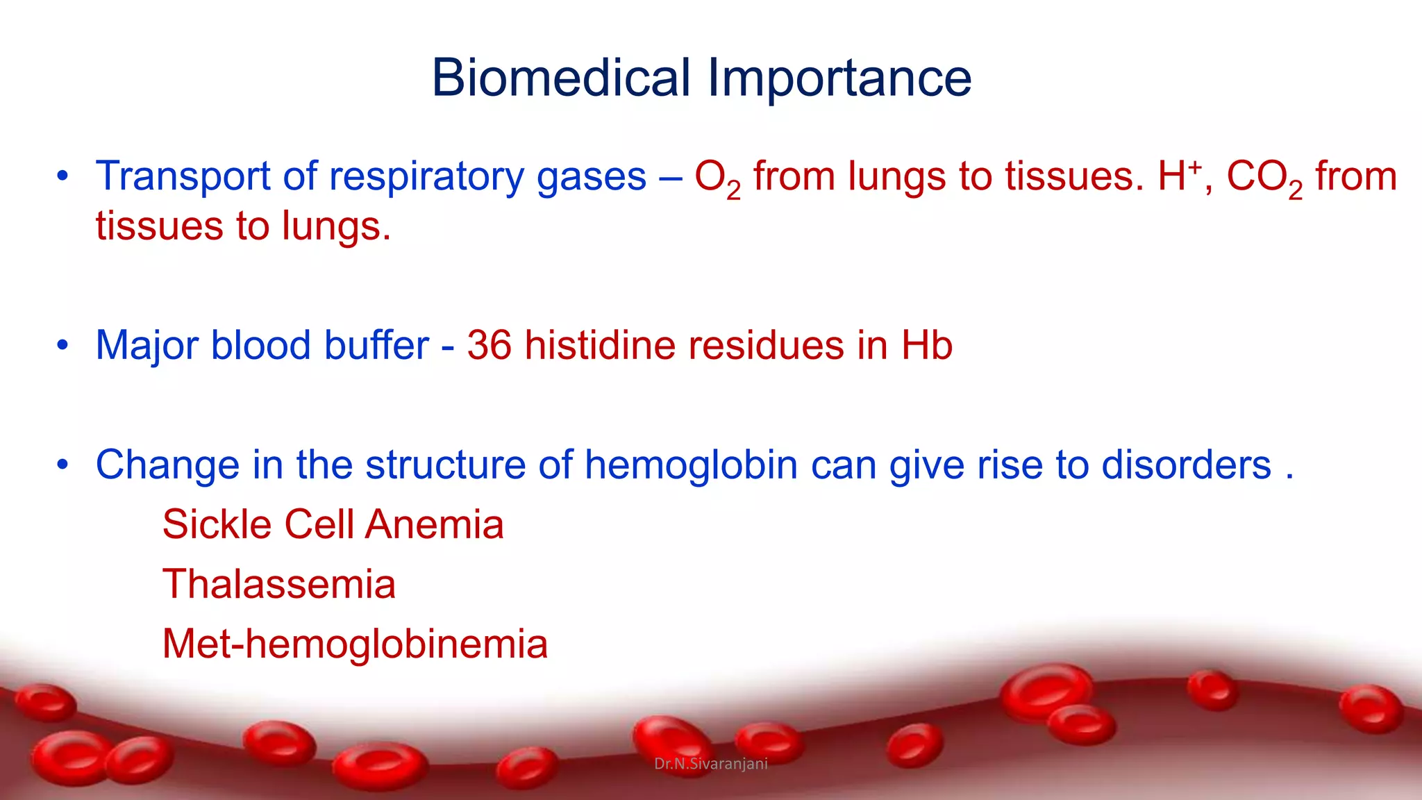 Hb chemistry and disorders | PPSX