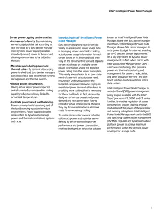 Intel Node Manager Intro | PDF