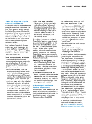 Intel Node Manager Intro | PDF