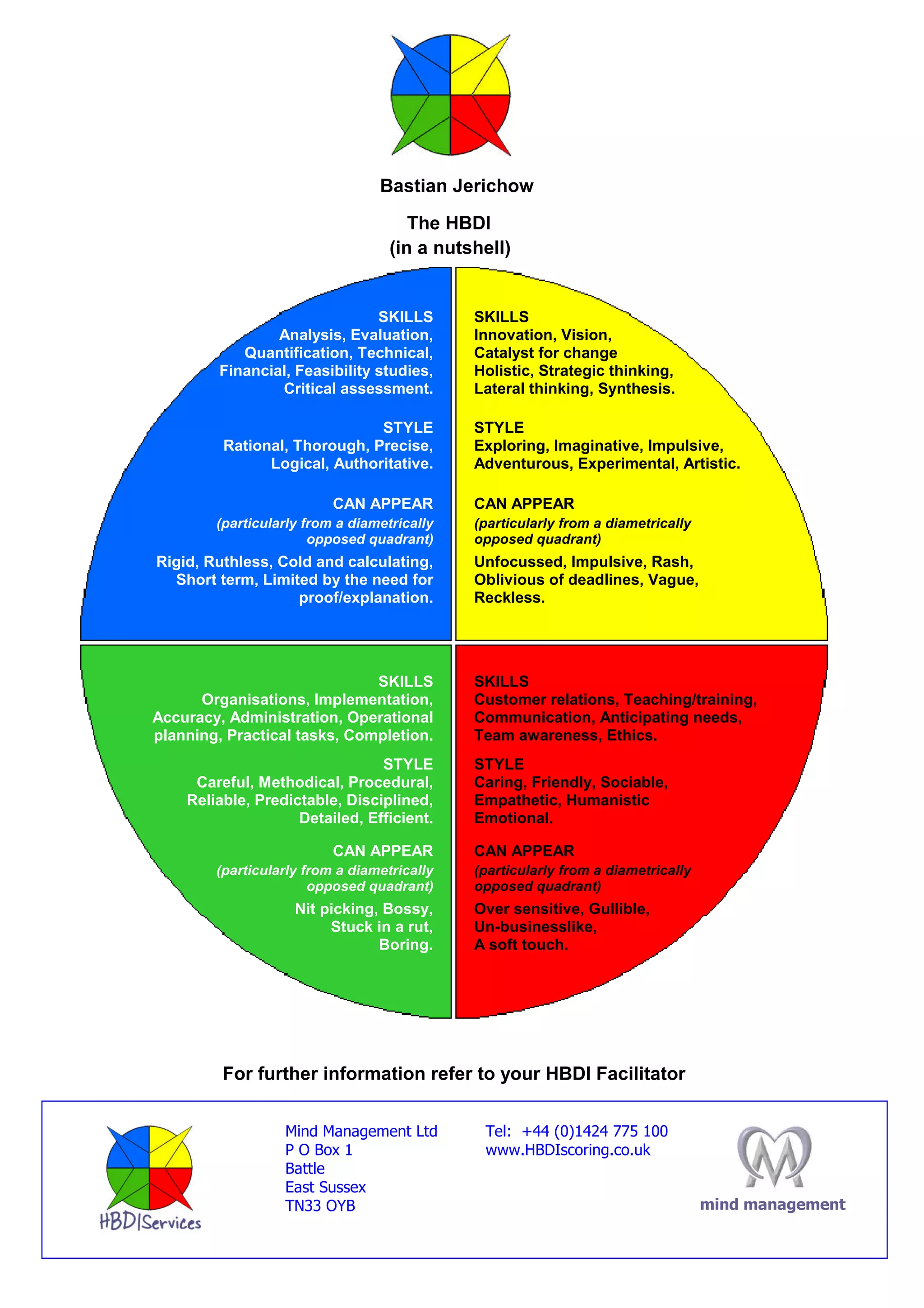 MY HBDI profile | PDF