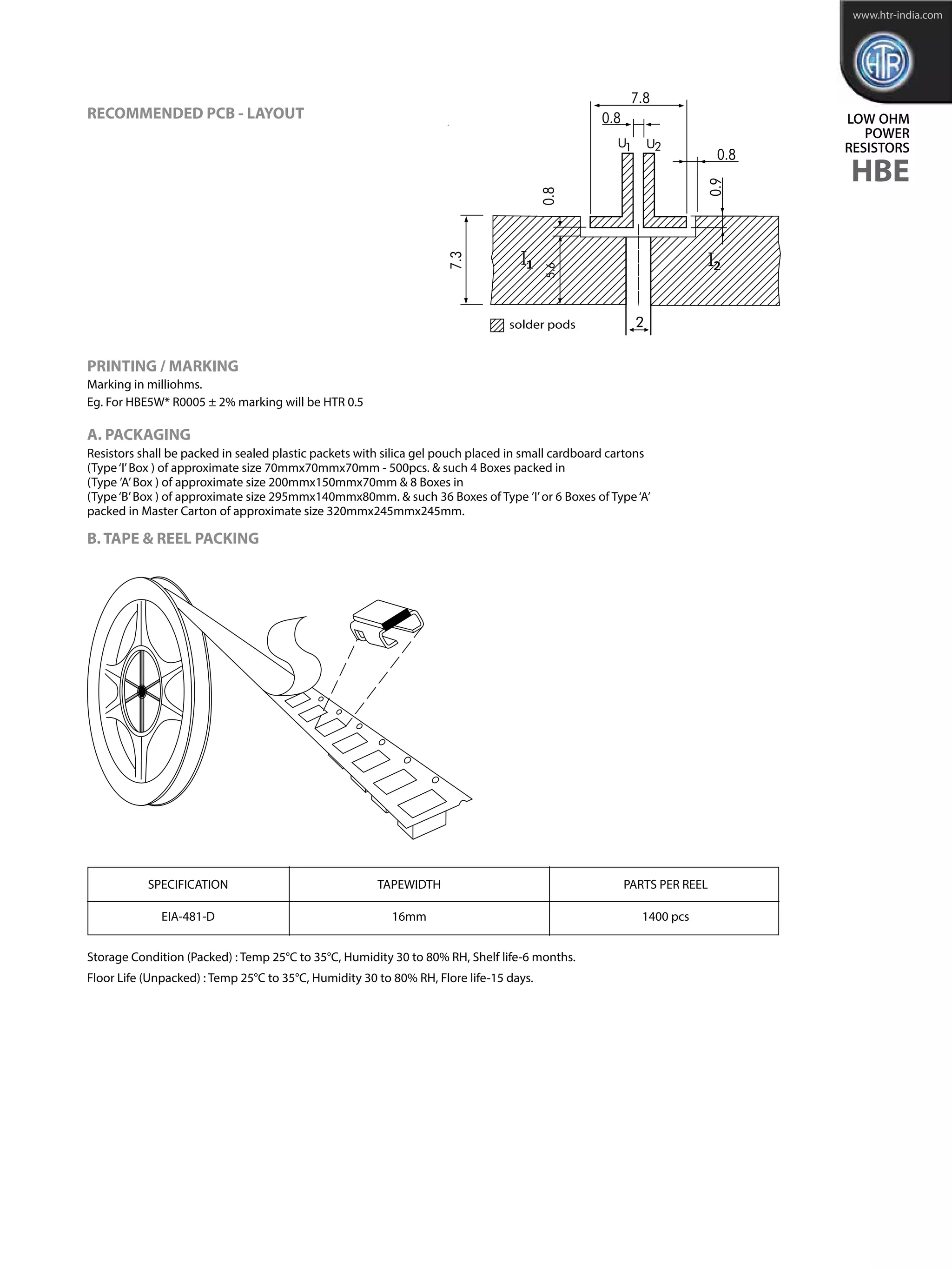 HTR India - Products - Current Sense Resistors - Electron Beam Welded ...