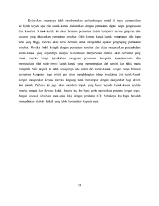 Hbec3903 teknologi dan ict dalam pendidikan awal kanak kanak | DOC