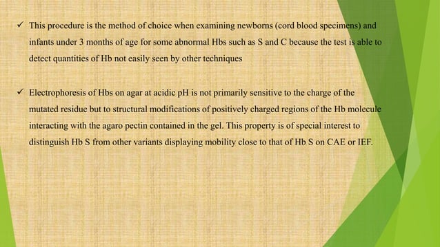 Hb elect | PPTX | Blood Disorders | Diseases and Conditions